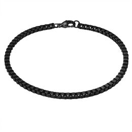 Armband True Rebels "TR344" Gr. 17, schwarz, Armb&auml;nder, Herren, 17, Edelstahl, Armband