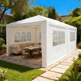 Partyzelt Konifera "Ronda", wei&szlig; (wei&szlig;, wei&szlig;), B/H/T: 600cm x 265cm x 300cm, Pavillons, BxTxH: 600x300x265 cm