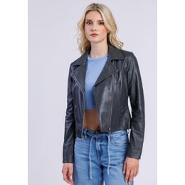 Lederjacke Freaky Nation "Lederjacke-FN", Damen, Gr. M (38), dunkelgrau, Oberstoff: 100% Leder. Futter: 100% Baumwolle, normal, Jacken