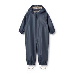 Jumpsuit Wheat "Wheat Rainsuit Mika", M&auml;dchen, Gr. 74, blau (ink), 100% Polyurethan, unifarben, normal, Overalls Jumpsuit