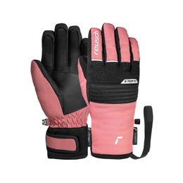Skihandschuhe Reusch "Benji R-TEX XT Junior", M&auml;dchen, Gr. 5, schwarz, ros&eacute;, 92% Polyester, 6% Lederimitat, 2% Elasthan, unifarben, Handschuhe, mit wasserdichter, atmungsaktiver Funktion