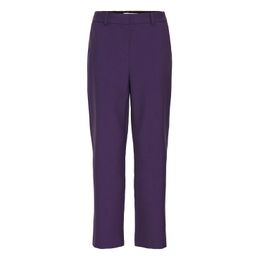 Stoffhose B.Young "Casual BYDANTA", Damen, Gr. 38, N-Gr, lila (schwarzberry cordial melange), Obermaterial: 78% Polyester PES. 18% Viskose CV. 4% Elasthan EL., Hosen Stoffhose