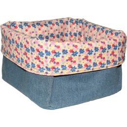 Brottasche stuco "Denim", bunt (blau, bunt), H:20cm &Oslash;:20cm, Baumwolle, Polyester, Lebensmittelaufbewahrungsbeh&auml;lter, Brotkorb, in Jeans-Optik, Allzweckkorb