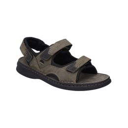 Sandale Josef Seibel "Franklyn", Herren, Gr. 43, grau, Obermaterial: 100% Textilmaterial TEXMAT., Schuhe Sandale