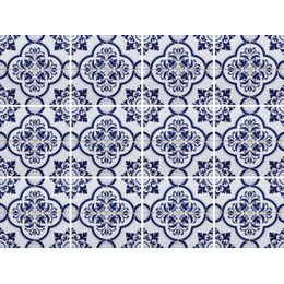 Fliesenaufkleber OTTO HOME "blaue Ornamente", blau (wei&szlig;, blau, blau), B:15cm H:15cm, Fliesenaufkleber, Stickerfliesen, selbstklebend, Sticker, 12er Set