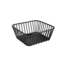 Brotkorb APS "URBAN, GN 1/6, Metall-/ Buffetkorb", schwarz, B:16,2cm H:7cm L:17,6cm, Metall, Lebensmittelaufbewahrungsbeh&auml;lter, Brotkorb, moderner GN-Korb, f&uuml;r stilvolles Servieren, mit Antirutsch-F&uuml;&szlig;en