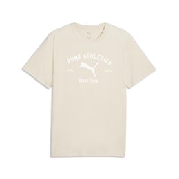 T-Shirt Puma "Puma Class T-Shirt mit Grafik Herren", Herren, Gr. L, alpine snow wei&szlig;, Obermaterial: 100% Baumwolle. Rippe: 80% Baumwolle, 20% Polyester, clean, regular fit, Rundhals, Shirts T-Shirt