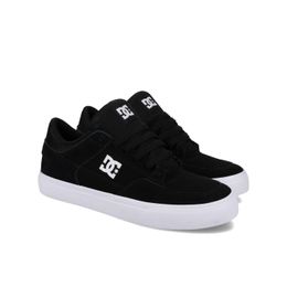 Sneaker DC Shoes "Onyx", Herren, Gr. 10,5 (44), schwarz, wei&szlig;, Obermaterial:58, 5% Leder, 32, 7% Synthetik, 8, 8% Polyester., Schuhe Sneaker
