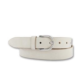 Bernd G&ouml;tz Lederg&uuml;rtel BERND G&Ouml;TZ "Lederg&uuml;rtel mit Velours und Designschlie&szlig;e", Damen, Gr. 105, beige (creme), Rindsleder, G&uuml;rtel Lederg&uuml;rtel