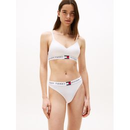 Bralette-BH "BRALETTE LIFT", Damen, Gr. L (40), N-Gr, wei&szlig;, Jersey, Obermaterial: 90% Baumwolle, 10% Elasthan, Tommy Hilfiger Underwear, unifarben, Basic, k&ouml;rpernah, BHs, mit kontrastfarbenen Details, mit Logoschriftzug