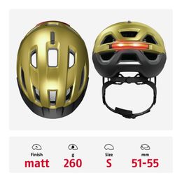 Fahrradhelm Abus "URBAN-I 4.0 ACE" Gr. S, gold (gelb (honey gelb)), Helme, S/904 Kopfumfang: 51cm - 55cm