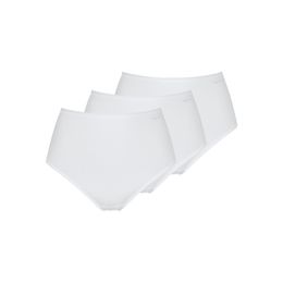 Taillenslip Mey "Superfine Organic", Damen, Gr. 40, wei&szlig;, Single Jersey, Obermaterial: 92% Baumwolle, 8% Elasthan, k&ouml;rpernah, Unterhosen Taillenslip, Nat&uuml;rliches Tragegef&uuml;hl