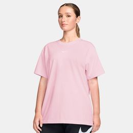 T-Shirt Nike Sportswear "W NSW CLASSIC SS TEE", Damen, Gr. XS, pink foam, Jersey, Obermaterial: 100% Baumwolle, normal, Rundhals, Shirts T-Shirt, sportliche Passform, Kurzarm, Rundhalsausschnitt