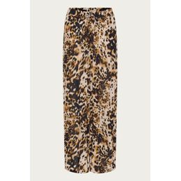 Stoffhose Kaffe "Casual Hose KAthora", Damen, Gr. 44, N-Gr, beige (leopard print), Obermaterial: 100% Viskose LENZING ECOVERO CV LenzEcov., Hosen Stoffhose