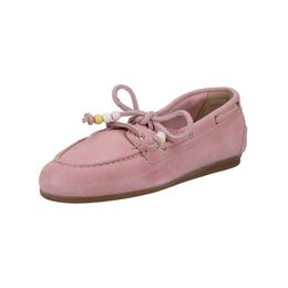 Bootsschuh Pavement "Pavement Halbschuhe Veloursleder", Damen, Gr. 39, rose, Veloursleder, Schuhe Bootsschuh