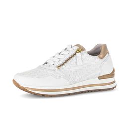 Sneaker Gabor "Sneaker low", Damen, Gr. 37,5, wei&szlig;, Schuhe Sneaker