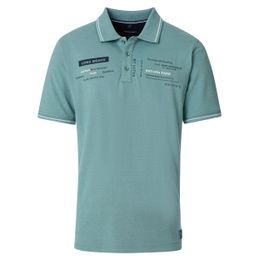 Poloshirt Casamoda "Casamoda Polo-Shirt uni", Herren, Gr. L, blau (t&uuml;rkis), 95% Baumwolle, 5% Elasthan, Shirts