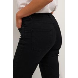 Regular-fit-Jeans Kaffe "Jeans KAvicky", Damen, Gr. 34, N-Gr, schwarz (schwarz deep), Obermaterial: 73% Baumwolle CO. 25% Polyester PES. 2% Elasthan EL., Jeans
