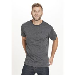 T-Shirt CRUZ "Highmore", Herren, Gr. L, grau (dunkelgrau), 100% Baumwolle, unifarben, kurz, Rundhals, Shirts T-Shirt, aus reiner Baumwolle