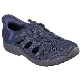 Slip-On Sneaker Skechers "REGGAE FEST 2.0-NEAP TIDE", Damen, Gr. 39, navy, Textil, meliert, Schuhe, Slipper, Barfu&szlig;schuh, Sandale mit Gummizug