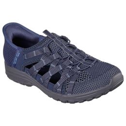 Slip-On Sneaker Skechers "REGGAE FEST 2.0-NEAP TIDE", Damen, Gr. 35, navy, Textil, meliert, Schuhe, Slipper, Barfu&szlig;schuh, Sandale mit Gummizug