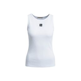 Smith & Soul Ripptanktop SMITH & SOUL, Damen, Gr. L, wei&szlig;, Feinripp, Obermaterial: 100% Baumwolle, unifarben, schmal normal, Rundhals, Tops, mit Label-Aufn&auml;her, figurbetont