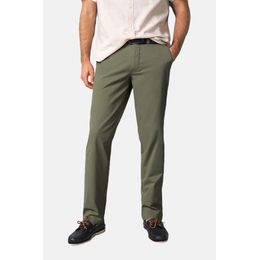 Chinos MEYER "M5 Chino 1-6004", Herren, Gr. 32, L&auml;nge 34, gr&uuml;n (olive), 78% Baumwolle, 18% Lyocell, 4% Elasthan, unifarben, regular fit lang, Hosen, mit buntgewebtem Innenfutter
