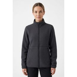 Fleecejacke Jack Wolfskin "LITE CURL FZ W", Damen, Gr. L (42/44), schwarz navy, Fleece, Obermaterial: 100% Polyester. Futter: 100% Polyester, unifarben, Basic Po-bedeckend, elastischer Bund, Jacken Fleecejacke, atmungsaktives Material, elastische Kanten, Rei&szlig;verschlusstaschen