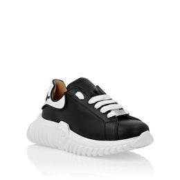 Sneaker Philipp Plein "Hexagon", Jungen, Gr. 31, Normalschaft, 0201, schwarz, wei&szlig;, Schuhe Sneaker
