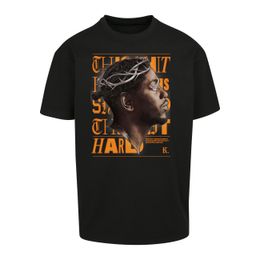 T-Shirt "Upscale by Mister Tee Herren K-Dot Oversize Tee", Damen, Gr. L, schwarz, 100% Baumwolle, UPSCALE BY MISTER TEE, unifarben, oversize, Rundhals, Shirts T-Shirt