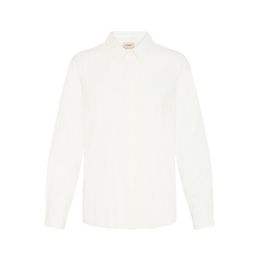 Langarmhemd Fransa "Langarm FRJUSTINA", Damen, Gr. L, N-Gr, wei&szlig; (blanc de blanc), Obermaterial: 97% Viskose CV. 3% Elasthan EL., Hemden