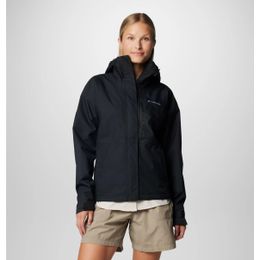 Funktionsjacke Columbia "Hikebound&trade; II", Damen, Gr. S (34/36), schwarz, Web, Obermaterial: 100% Polyester. Futter: 100% Polyester, unifarben, Basic h&uuml;ftbedeckend, mit verstellbarem Klettverschluss, Jacken Funktionsjacke, wasserdichtes und atmungsaktives Material, mit verschwei&szlig;ten N&auml;hten