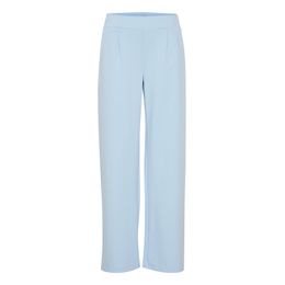 Stoffhose B.Young "Casual BYRIZETTA", Damen, Gr. L, N-Gr, blau (blau bell), Obermaterial: 74% Polyester PES. 22% Viskose CV. 4% Elasthan EL., Hosen Stoffhose
