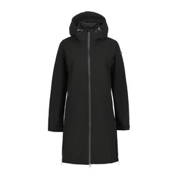 Outdoorjacke Luhta "Luhta Mantel Ailio", Damen, Gr. 36, schwarz, Stoff, 100% Polyester, normal, Jacken Outdoorjacke