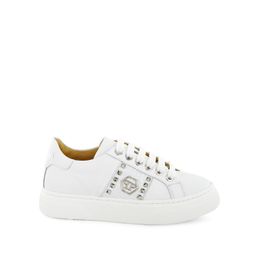Sneaker Philipp Plein "L&auml;ufer Sneaker", Jungen, Gr. 32, Normalschaft, 01, wei&szlig;, Schuhe Sneaker