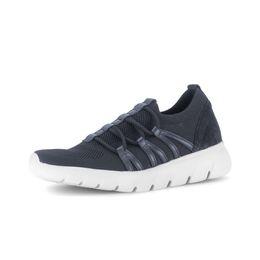 Sneaker Gabor "Sneaker low", Damen, Gr. 37,5, blau, Schuhe Sneaker