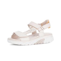 Trekkingsandale Gabor "Trekkingsandale", Damen, Gr. 39, beige, Schuhe
