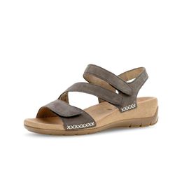 Keilsandalette Gabor "Keilsandalette", Damen, Gr. 37, braun, Schuhe