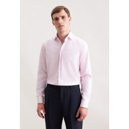 Businesshemd Seidensticker "Schwarze Rose", Herren, Gr. XXL (45), normale &Auml;rmell&auml;ngen, ros&eacute;, 100% Baumwolle, unifarben, regular fit, 2-Knopf-Manschette, Hemden, Regular 1/1 Kentkragen Uni