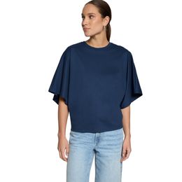 Kurzarmshirt Zero "Damen kurzarm", Damen, Gr. 34, sargasso sea, Jersey, Obermaterial: 100% Baumwolle, loose fit normal, Rundhals, Shirts, Material