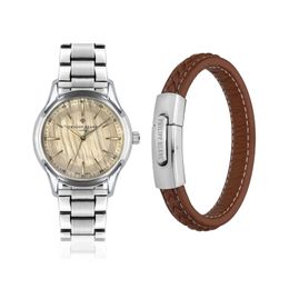 Quarzuhr PHILIPP BLANC "SPC8-1", silber, Armbanduhren, Herren, Quarzuhr