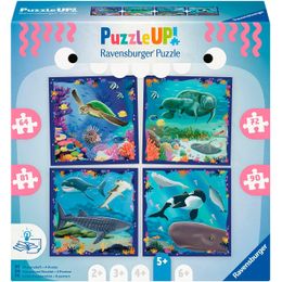 Puzzle Ravensburger "PuzzleUP, Meerestiere", bunt, Puzzles, KinderB:33cm H:33,3cm, Pappe, Made in Europe, B:33cm H:33,3cm