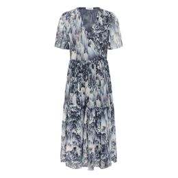 Jerseykleid Soaked in Luxury "Jerseykleid SLAldora", Damen, Gr. S, N-Gr, schwarz navy landscape print, Obermaterial: 95% Polyester PES. 5% Elasthan EL., Kleider Jerseykleid