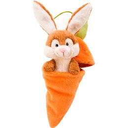 Kuscheltier Nici "Hase in Karotte 15 cm", braun (braun, orange), Pl&uuml;schfiguren, KinderH:15cm, Kuscheltier, H:15cm