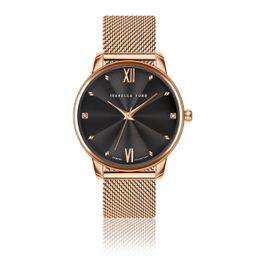 Quarzuhr ISABELLA FORD "FB6-B028R", rose gold, Armbanduhren, Damen, Quarzuhr