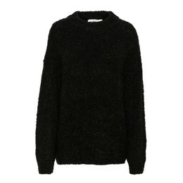 Strickpullover Soaked in Luxury "Strickpullover SLBabbette", Damen, Gr. L, schwarz, Obermaterial: 76% Polyacryl PAN. 12% Polyamid PA. 10% Wolle mw. 2% Elasthan EL., Pullover Strickpullover