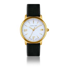 Quarzuhr ISABELLA FORD "FA5-S028G", schwarz, Armbanduhren, Damen, Quarzuhr