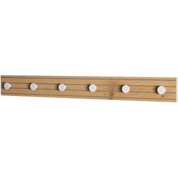 Garderobenpaneel HAKU "Garderobenleiste", braun, B:80cm H:9cm T:4cm, MDF, Garderobenpaneele, Garderobenpaneel, wasserabweisend, kratz- und UV-Best&auml;ndig