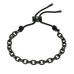 Armband MARC LAUDER "MBA09BB", schwarz, Armb&auml;nder, Herren, Universal size, Edelstahl, Armband