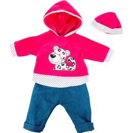 Puppenkleidung BAYER "Hose Leopard 46 cm", pink (pink, blau), Puppenkleidung, Kinder